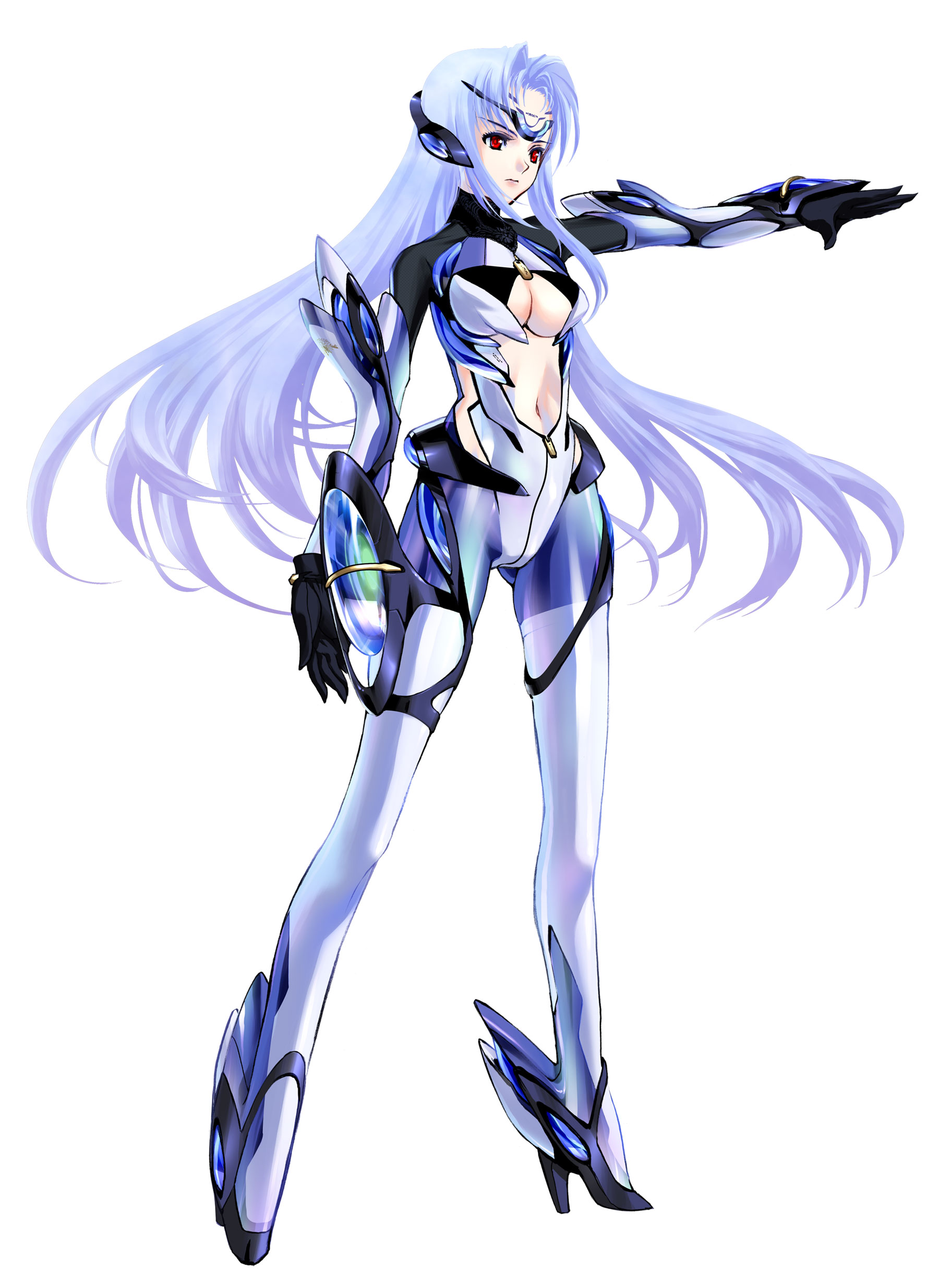 choco xenosaga kos-mos bodysuit cleavage | #134965 | yande.re